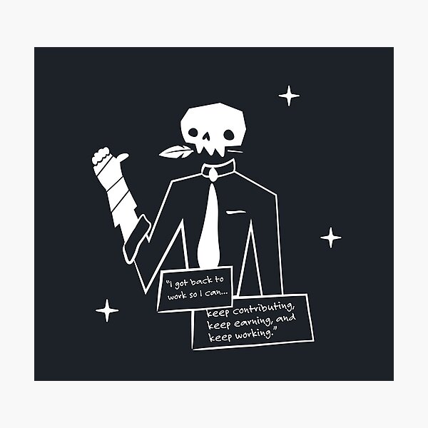 "Dead Peasant Propaganda Poster Man" Photographic Print for Sale by ...