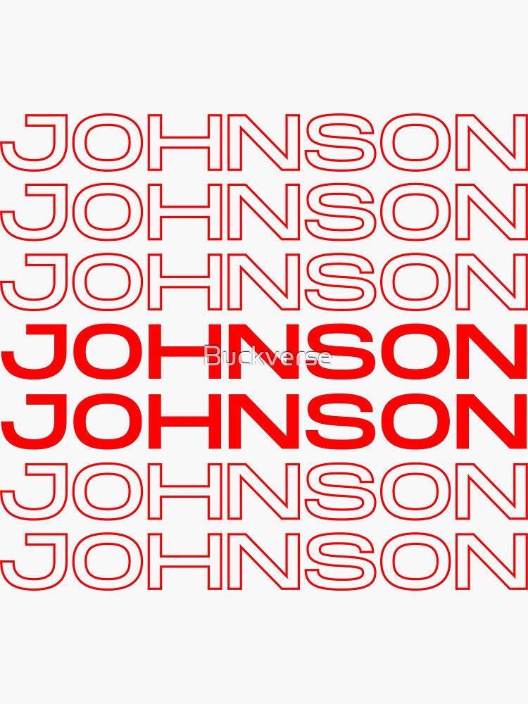 "Thank You Johnson & Johnson" Sticker for Sale by Buckverse | Redbubble