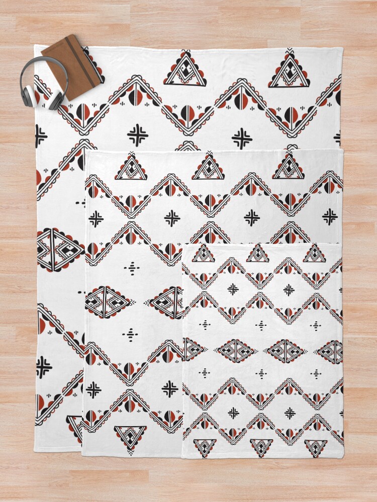 "Kabyle pattern" Throw Blanket for Sale by Eldjama | Redbubble