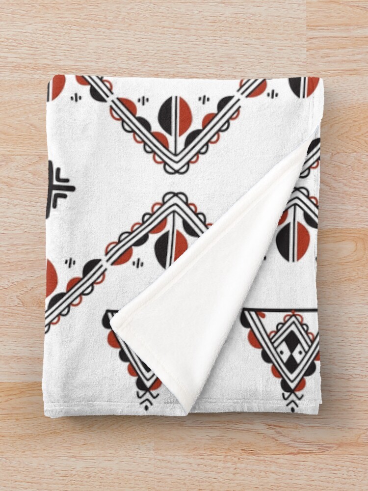"Kabyle pattern" Throw Blanket for Sale by Eldjama | Redbubble