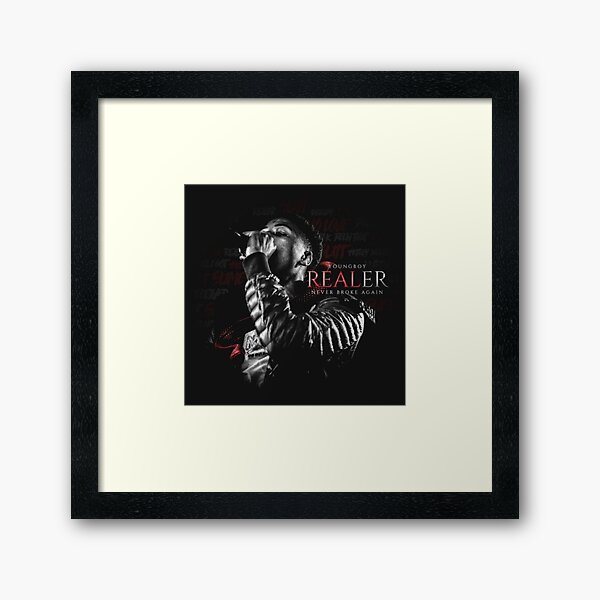 "Realer Album Cover " Framed Art Print for Sale by IWASBROKE | Redbubble