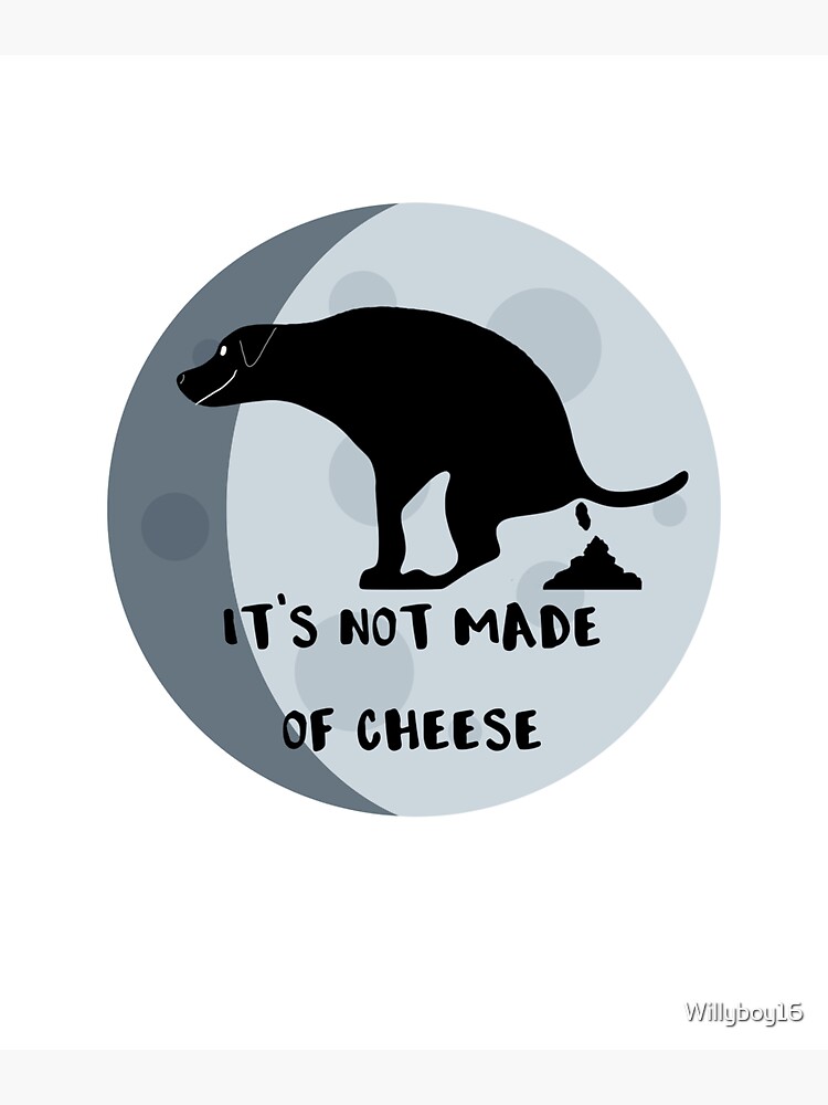 "Pooping Dog on The Moon" Sticker for Sale by Willyboy16 | Redbubble