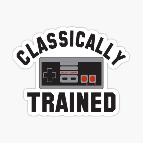 "Classically Trained" Sticker by tcat664 | Redbubble