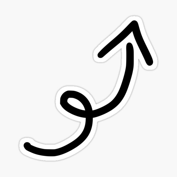 " black arrow" Sticker for Sale by wshStudio | Redbubble