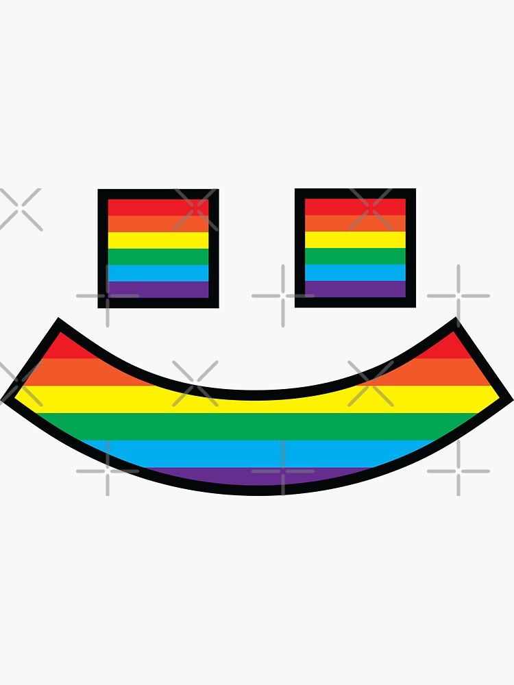 "LGBT Smiley Face" Sticker for Sale by WeUnifine | Redbubble