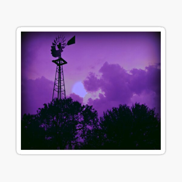 "Purple Haze?" Sticker by stormchaser7 | Redbubble