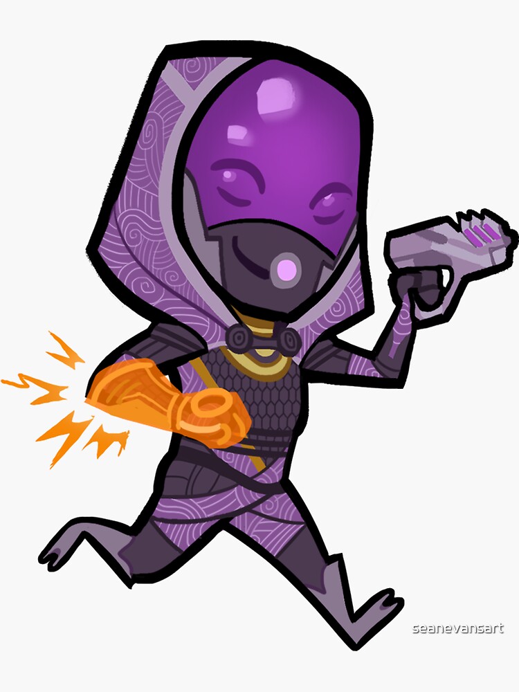"Tali'Zorah nar Rayya " Sticker for Sale by seanevansart | Redbubble