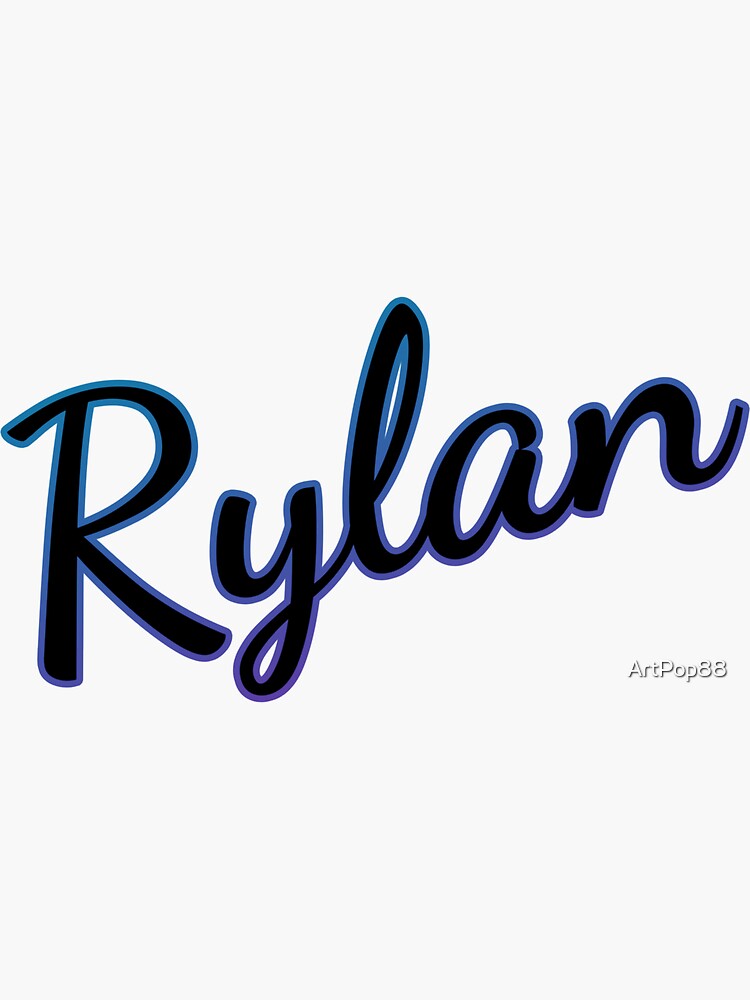 "Rylan" Sticker for Sale by ArtPop88 | Redbubble