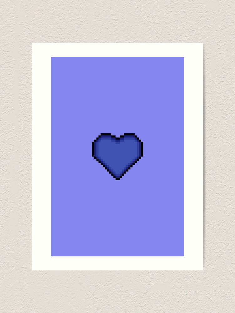 "Blue Heart Pixel Art Icon" Art Print for Sale by dylanxh | Redbubble