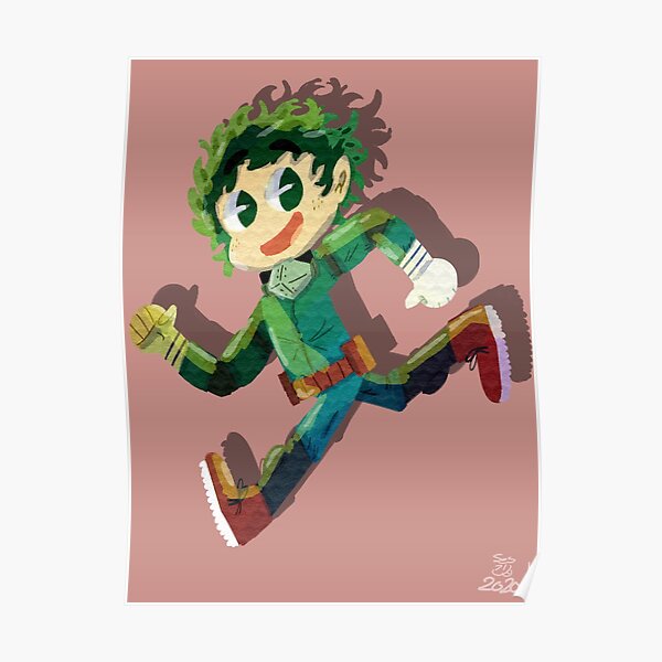 "Run Deku Run" Poster by PGUniverse | Redbubble