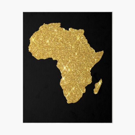 "Africa Gold Map" Art Board Print for Sale by ManekN | Redbubble