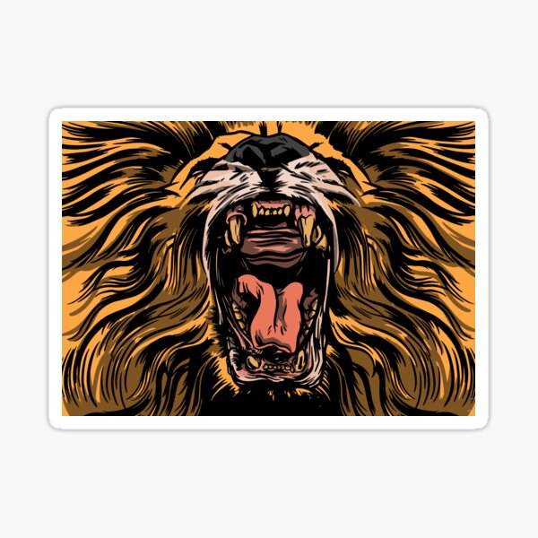 "lion king roar sticker" Sticker for Sale by yasmin1995 | Redbubble
