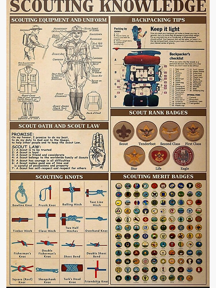 "Scouting Knowledge Poster" Poster for Sale by Bartolomej-1 | Redbubble