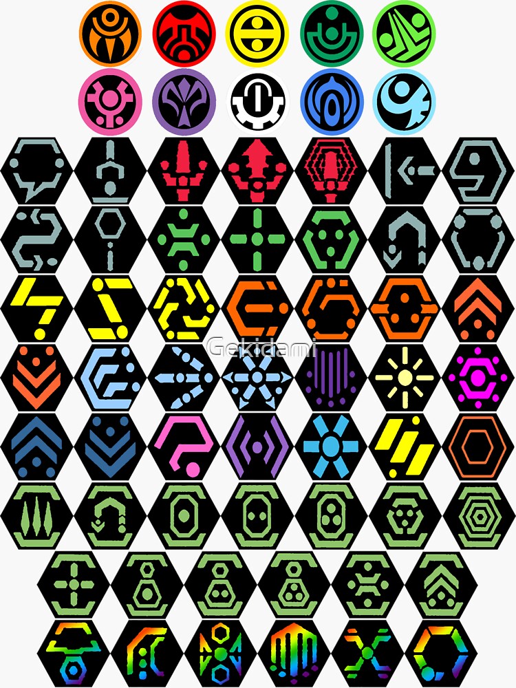 "Phantasy Star Online - Icons" Sticker for Sale by Gekidami | Redbubble