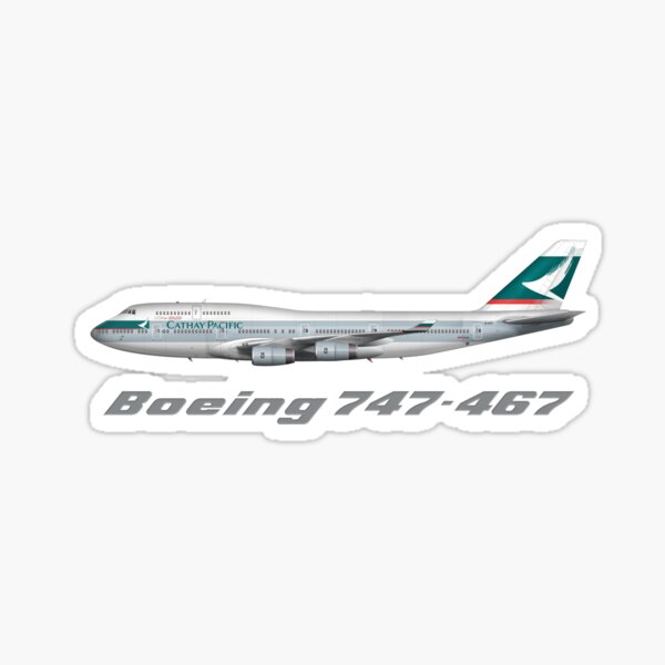 " Pacific 747-400 Swoosh Livery Design" Sticker for Sale by Number3art ...