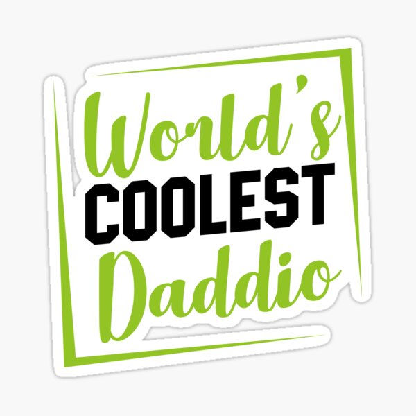 "World's Coolest Daddio" Sticker by Virtwa | Redbubble