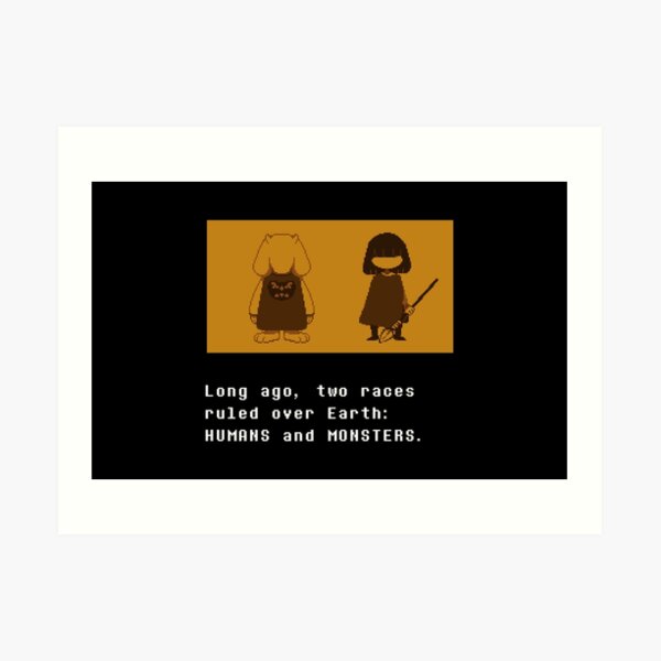 "UNDERTALE Intro Scene" Art Print for Sale by discordantly | Redbubble
