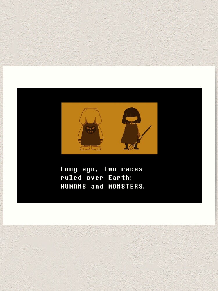 "UNDERTALE Intro Scene" Art Print for Sale by discordantly | Redbubble
