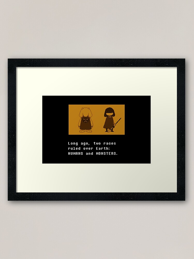 "UNDERTALE Intro Scene" Framed Art Print by discordantly | Redbubble