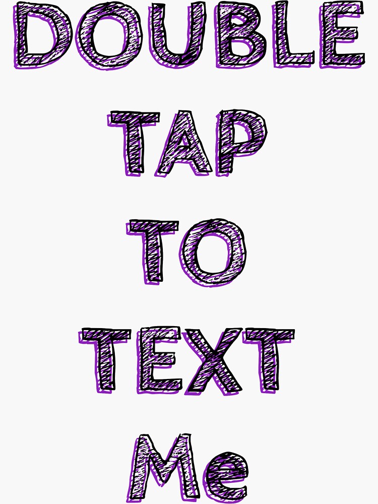 "Double tap " Sticker for Sale by Kwame-amponsah | Redbubble