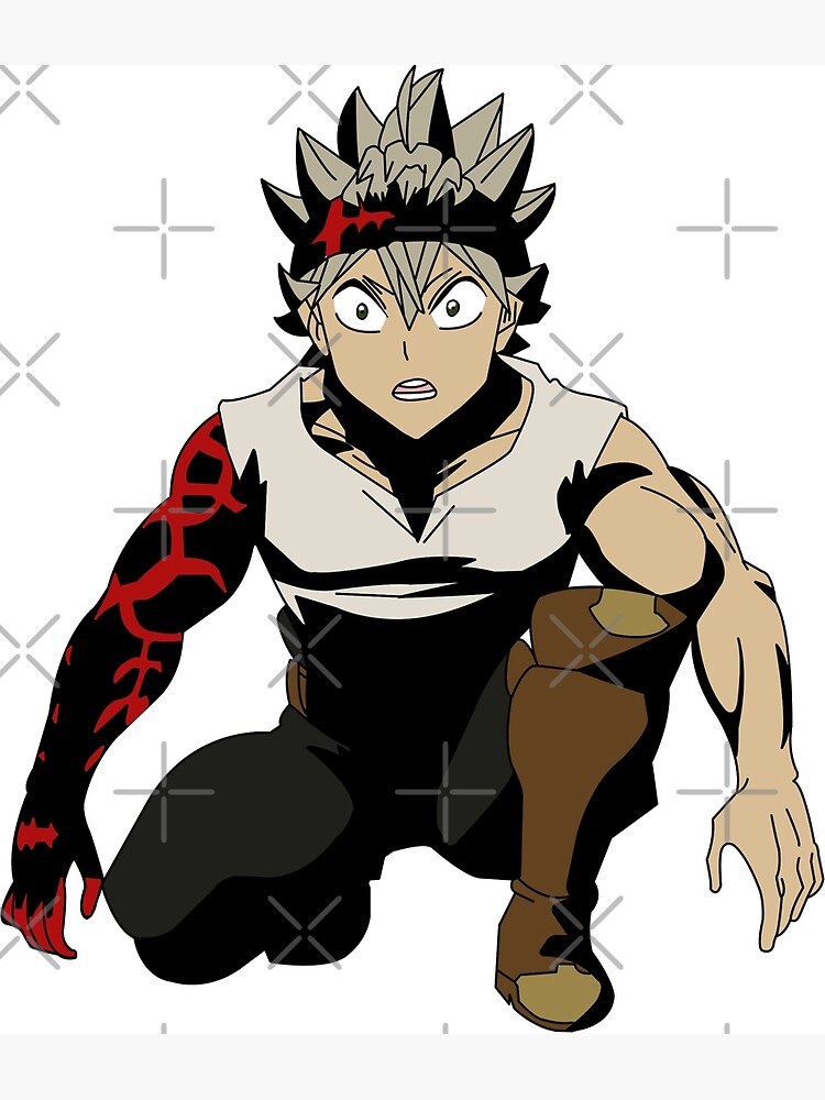 "Black Clover Asta Shocked Cool Sticker" Poster for Sale by ...