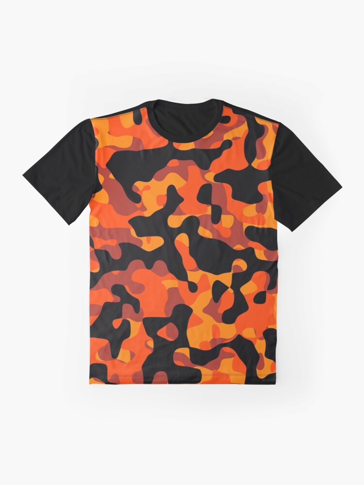 "Orange Camouflage" T-shirt for Sale by kayve | Redbubble | desert ...