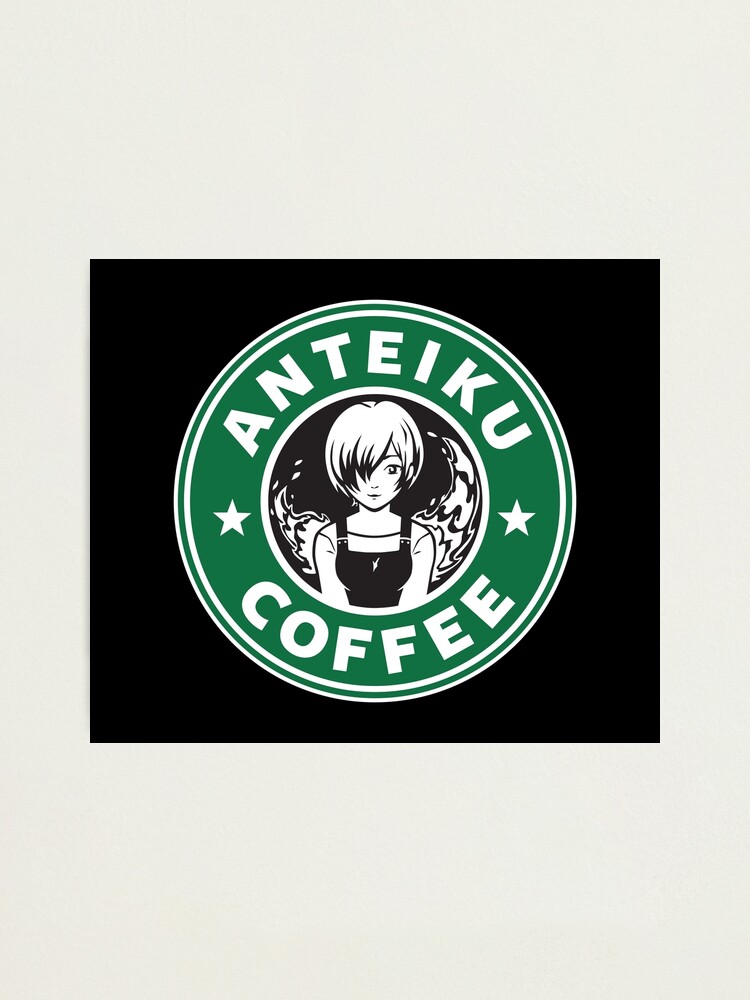 Lámina fotográfica «Logotipo de Anteiku Café, Parodia de Starbucks de ...