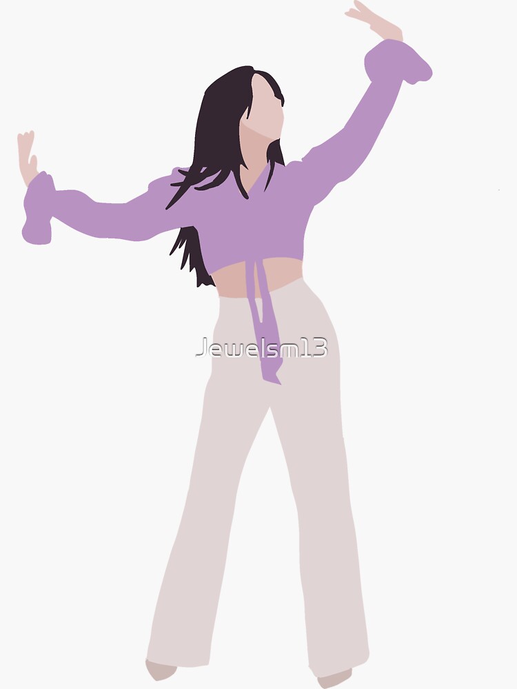 "IU Lilac Digital Illustration " Sticker for Sale by Jewelsm13 | Redbubble