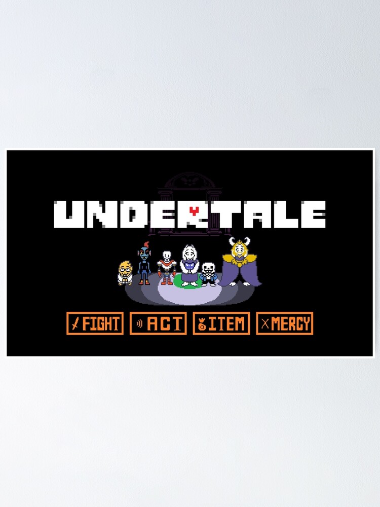 "UNDERTALE Home Screen" Poster by discordantly | Redbubble
