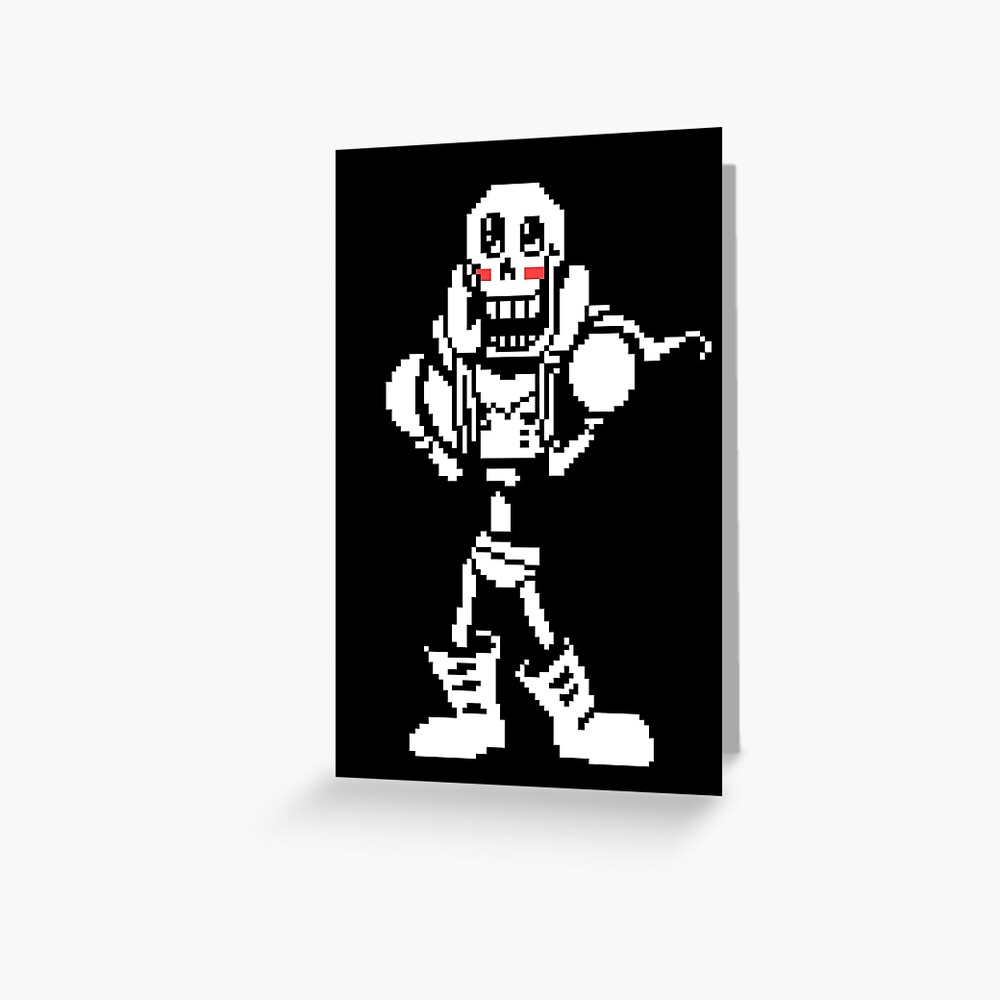 "UNDERTALE Kawaii Papyrus" Greeting Card by discordantly | Redbubble