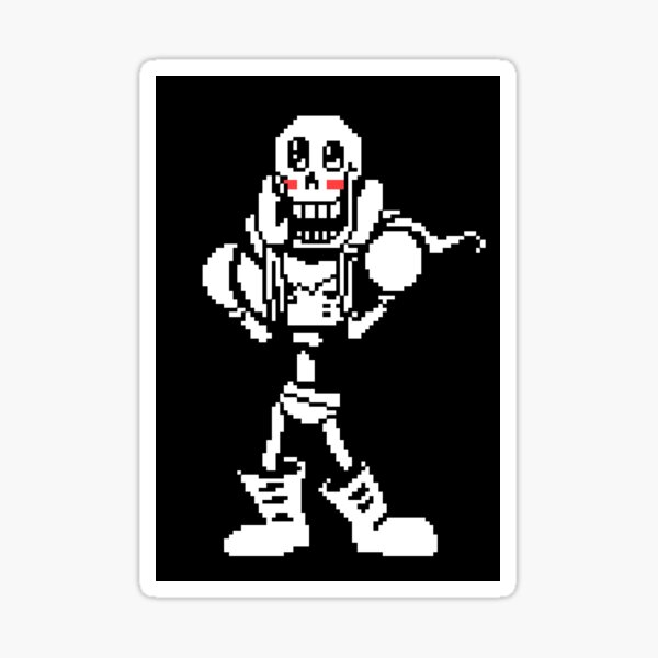 "UNDERTALE Kawaii Papyrus" Sticker by discordantly | Redbubble