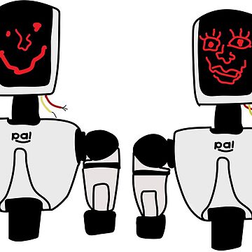 "Eric and Deborahbot 5000" Sticker for Sale by Maeveykinzz | Redbubble