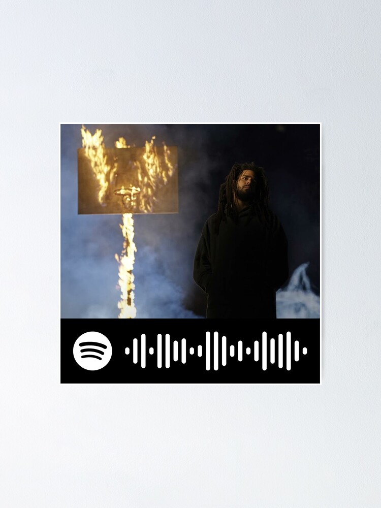 "J Cole The Off Season Album Cover Spotify Code" Poster by metal ...