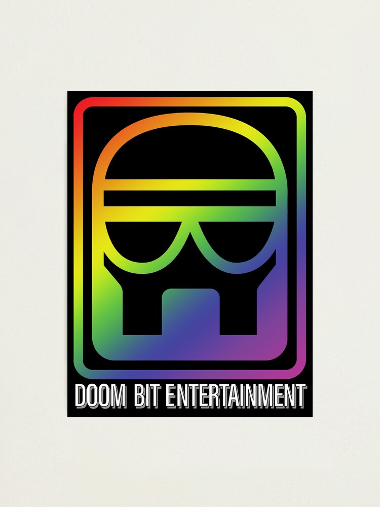 "Doom Bit Pride Logo" Photographic Print by DoomBit | Redbubble