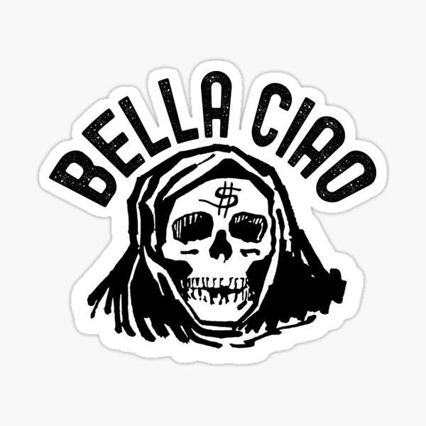 "BELLA CIAO Punk Rock Grim Reaper Skull Anti Fascist Italian Partisans ...