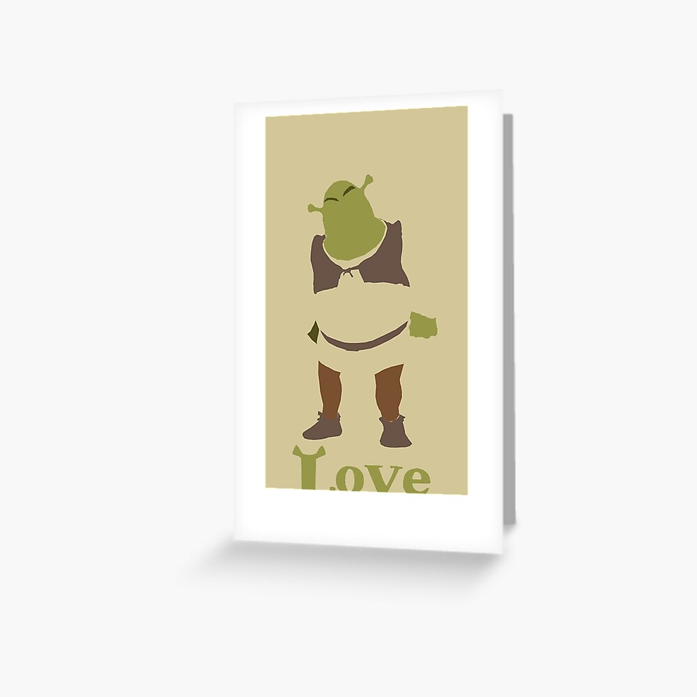 "Shrek Love" Greeting Card for Sale by junpei | Redbubble