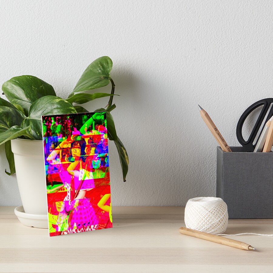 "Anime Cosplay Girl 07" Art Board Print for Sale by glitchhub | Redbubble