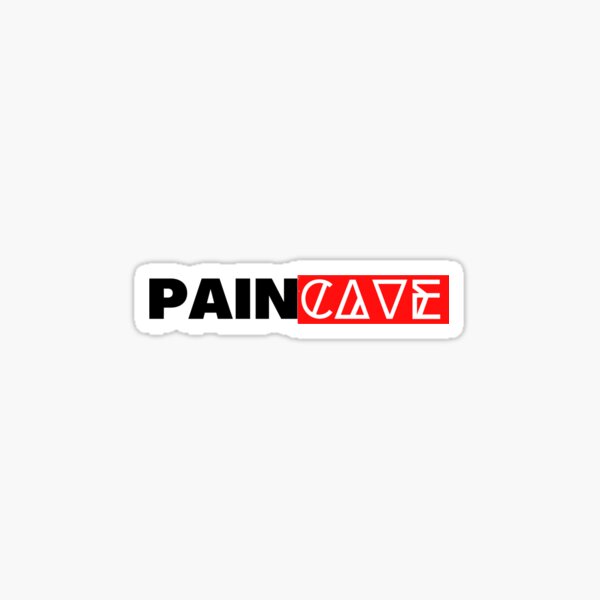 "New Old Retro Pain Cave Look" Sticker for Sale by Sonatablue | Redbubble