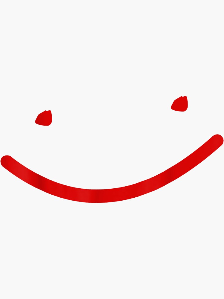 "Funny Dream Smiley Black Red Men Women Girls Kids" Sticker for Sale by ...