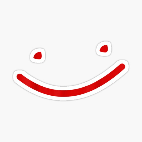 "Funny Dream Smiley Black Red Men Women Girls Kids" Sticker for Sale by ...