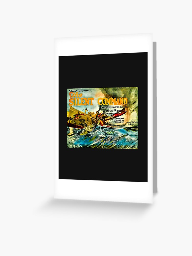 "The Silent Command, Ships, Navy, 1923 Silent Film" Greeting Card for Sale by artsphere | Redbubble