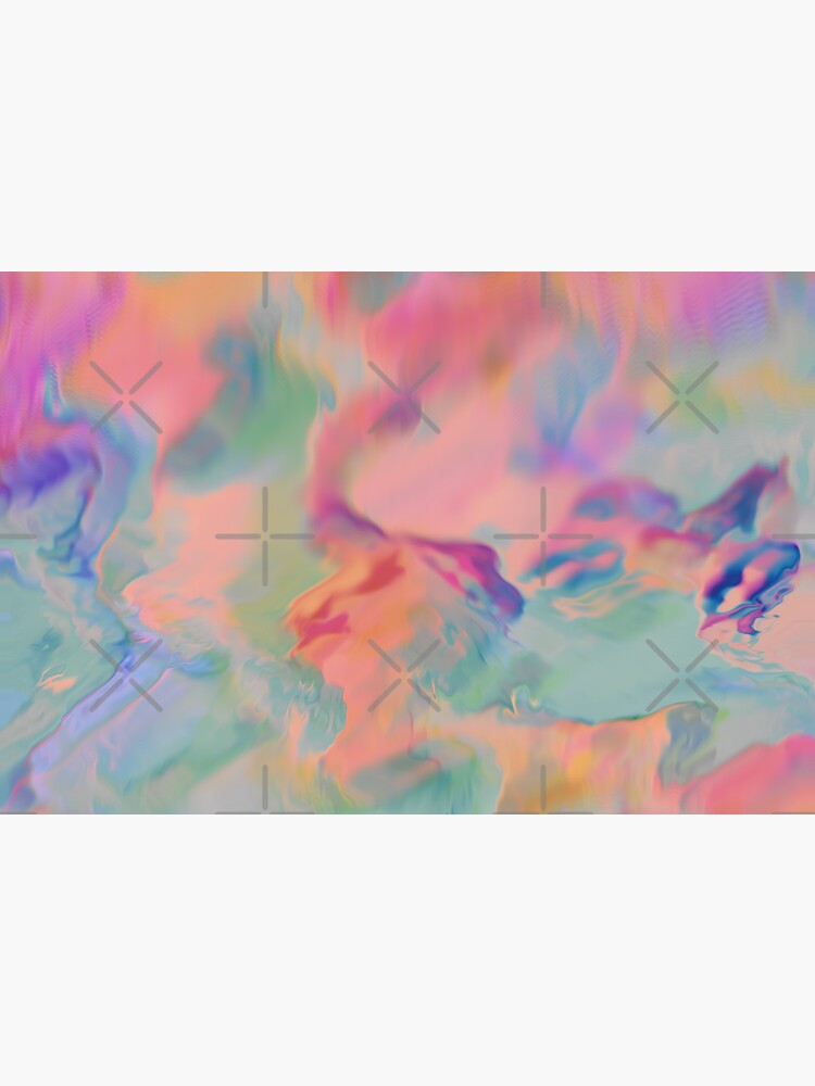 "pastel peachy iridescent flowy pattern" Sticker for Sale by cucumber ...