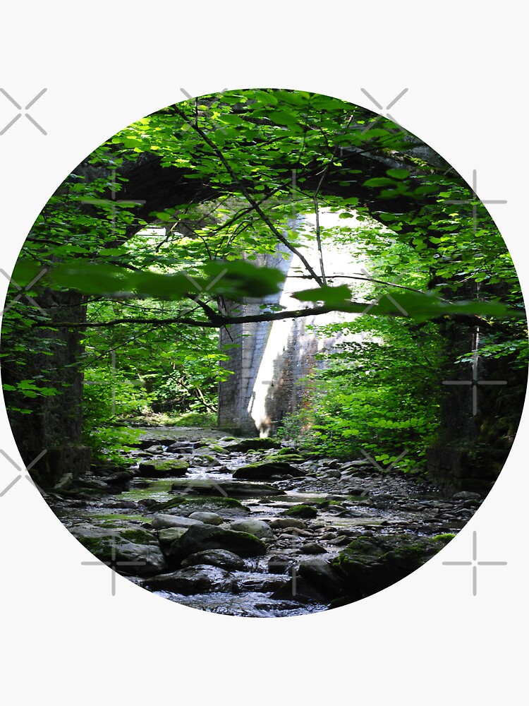 "Hidden arch in the forest." Sticker for Sale by spellsinger | Redbubble