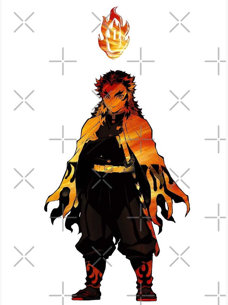 "Kyojuro Rengoku - Demon Slayer" Art Print by Blason | Redbubble