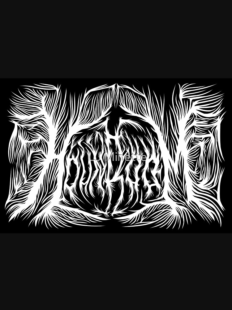 "Pokemon Houndoom Death Metal Logo" T-shirt by LJMinette | Redbubble