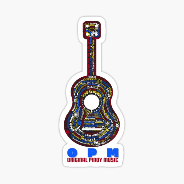 "OPM Original Pinoy Music Philippine Music" Sticker for Sale by ...