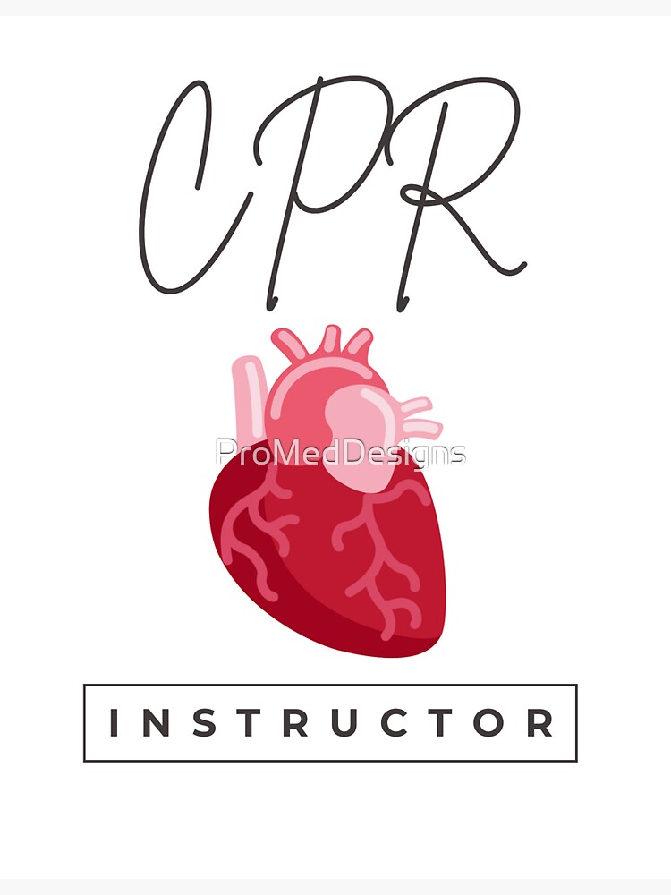 "CPR Instructor, CPR, BLS Instructor" Sticker for Sale by ProMedDesigns ...