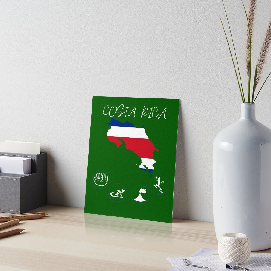 "Costa Rica icons" Art Board Print by ka-designs-57 | Redbubble