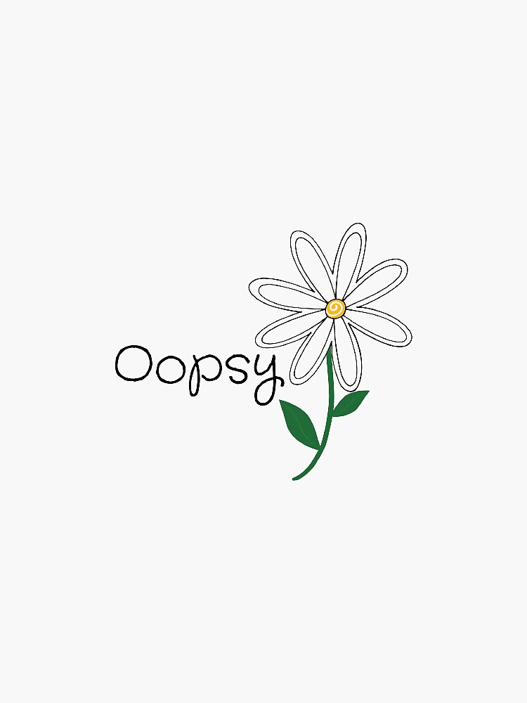 "Oopsy Daisy" Sticker for Sale by lguarillio | Redbubble