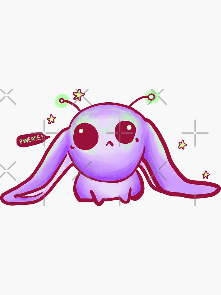 "Alien bunny" Sticker for Sale by seatrah | Redbubble